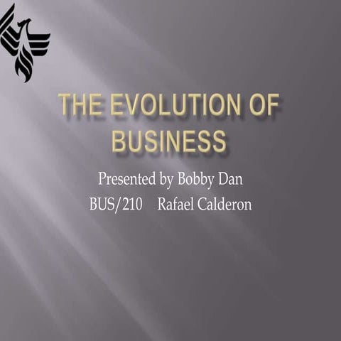 The evolution of business | PPTX