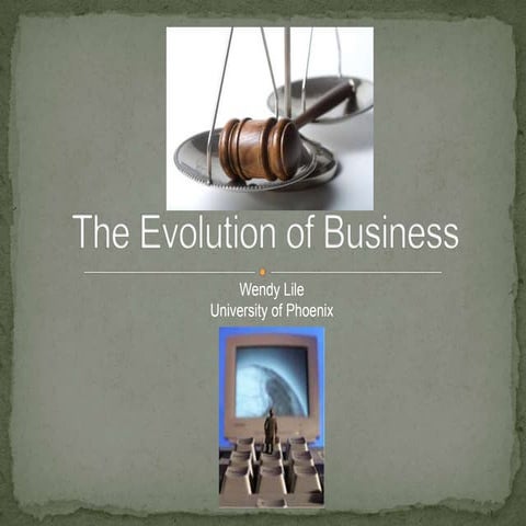 The evolution of business | PPTX