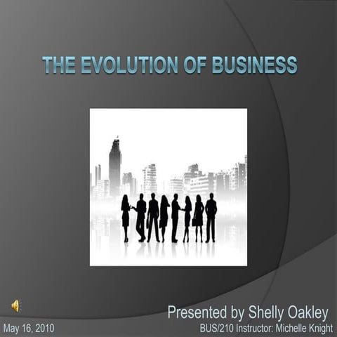 Evolution of business | PPTX