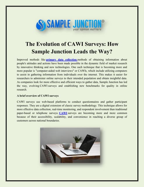 Sample Junction presentations