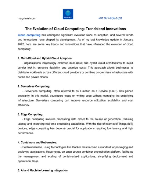 Cloud Computing Trends | PDF