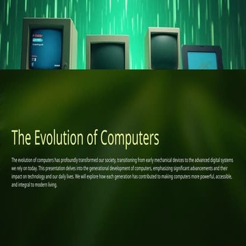 The Evolution of Computers 2 generaionof computer.pptx