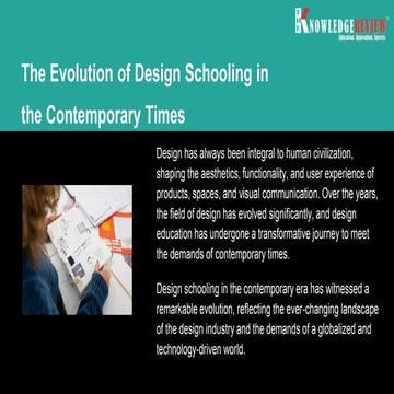 The Evolution of Design Schooling in the Contemporary Times.pptx