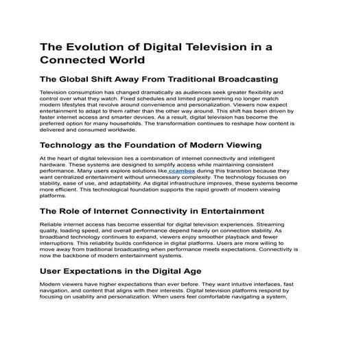 The Evolution of Digital Television in a Connected World.pdf