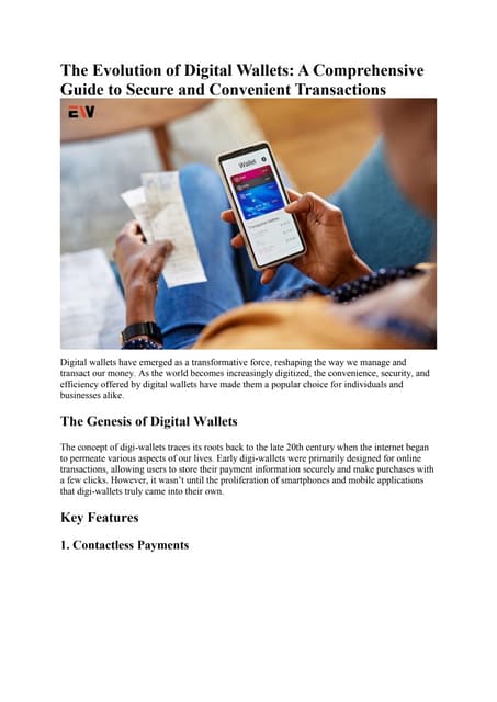 Digital Wallets and the Future of Cashless Transactions | PPT