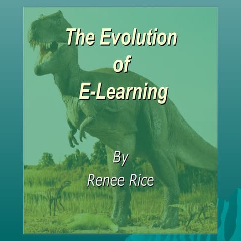 The evolution of_e-learning | PPT
