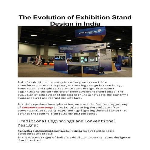 The Evolution of Exhibition Stand Design in India.ppt