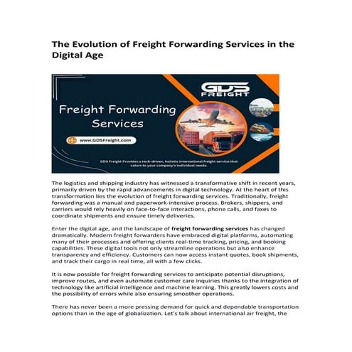 The Evolution of Freight Forwarding Services in the Digital Age.doc