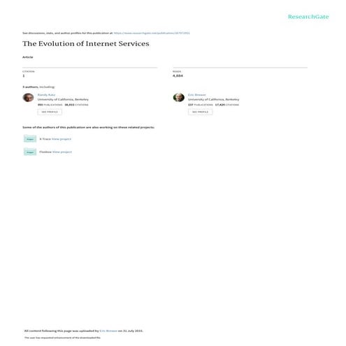 The evolution of_internet_services | PDF