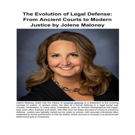 The Evolution of Legal Defense_ From Ancient Courts to Modern Justice ...