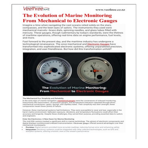 The Evolution of Marine Monitoring-From Mechanical to Electronic Gauges ...