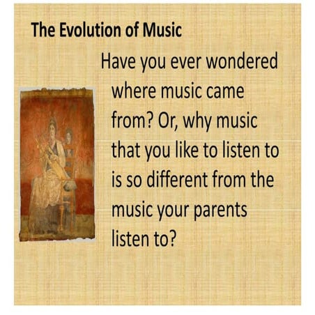 The Evolution Of Music | PDF