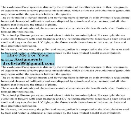 The evolution of one species is driven by the evolution of the other.pdf