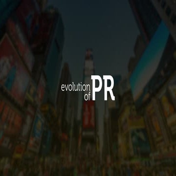 The Evolution of PR | PDF | Business | Business and Finance