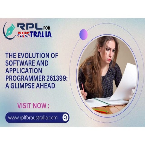 The Evolution of Software And Application Programmer 261399 A Glimpse Ahead | PPT