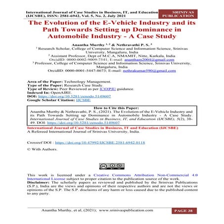 Project Report On Electric Vehicles | DOCX