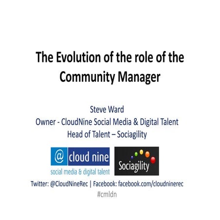 The evolution of the role of the community manager | PDF