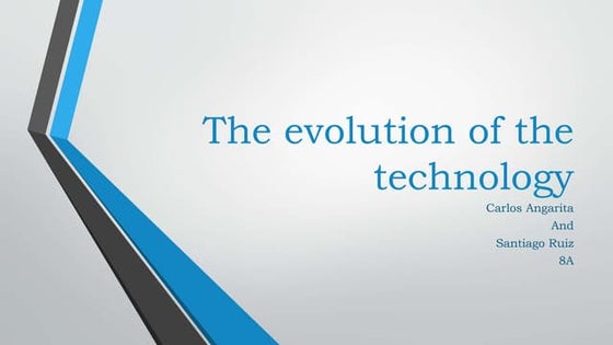 Evolution of technology presentation ppt | PPTX | Technology & Computing