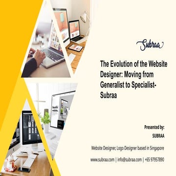 The Evolution of the Website Designer: Moving from Generalist to ...