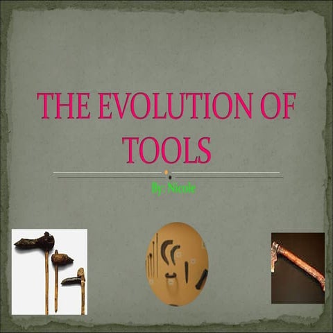 The evolution of tools | PPT