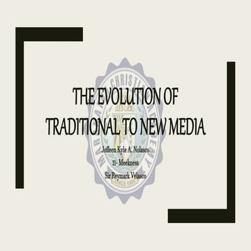 Evolution of media | PPT