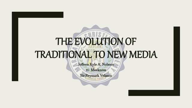 Timeline - Evolution of Media | PPTX