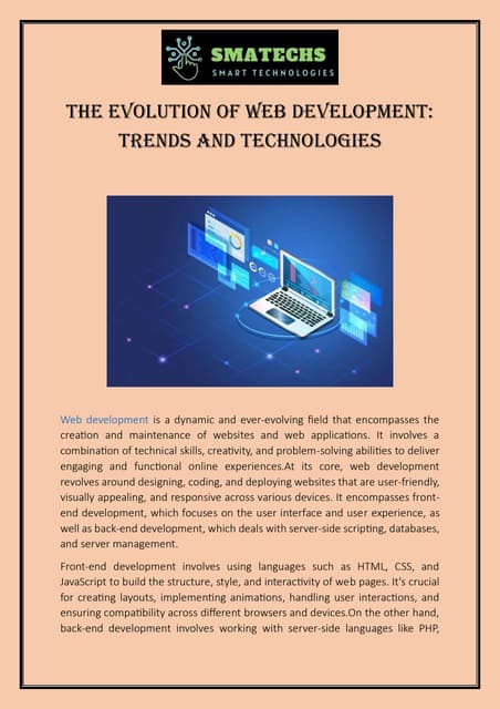 WEB DEVELOPMENT FOR BEGINNERS | PPT