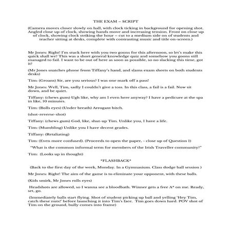 The exam script final (3) | PDF