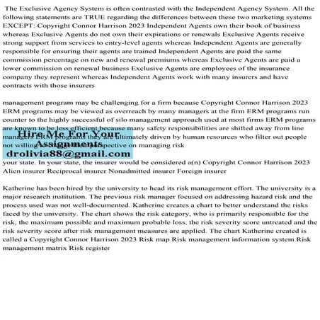 The Exclusive Agency System is often contrasted with the Independent .pdf