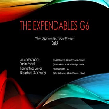 The expendables g6 presentation(week3) | PPT