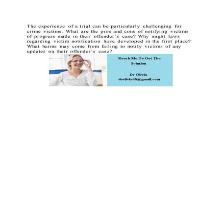 The experience of a trial can be particularly challenging for crime | DOCX