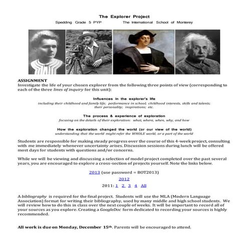 The explorer project | DOCX