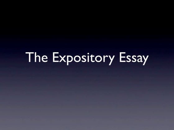 English Language Exposition/ Expository Writing | PDF