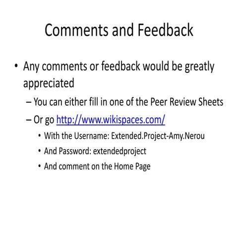 The extended project | PPT