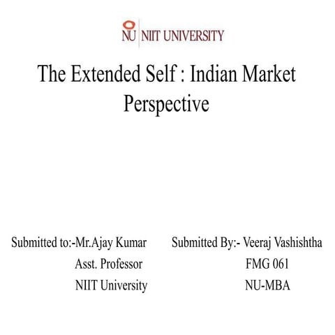 The extended self | PPTX