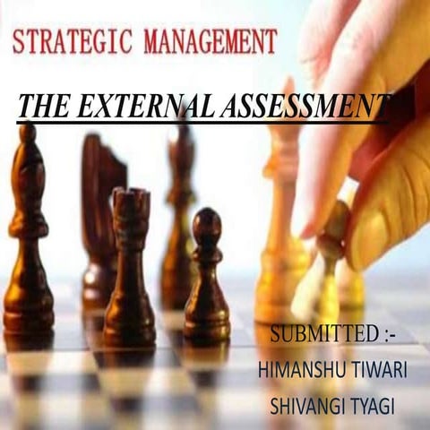 The external assessment strategy management | PPTX