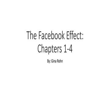 The facebook effect power point | PPT