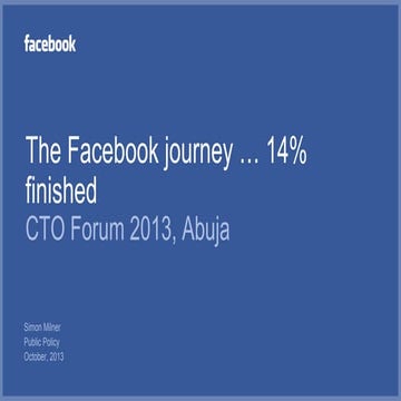The facebook journey … 14% finished | PDF