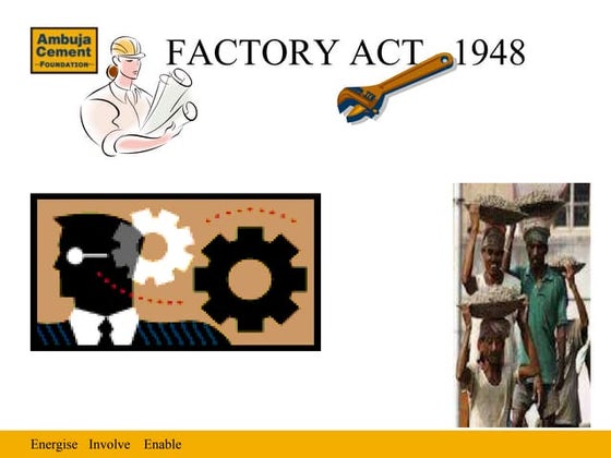 Factories act, 1948 | PPTX