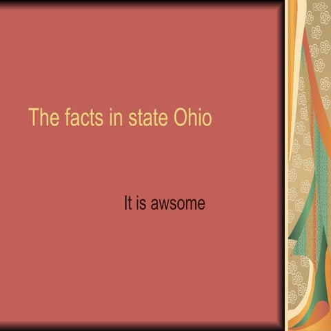 The facts in state ohio jess | PPT