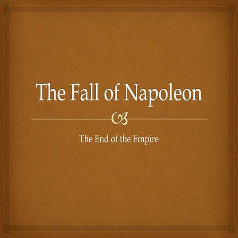 The fall of napoleon | PPTX