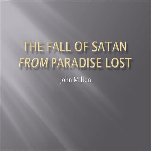 The fall of satan | PPT