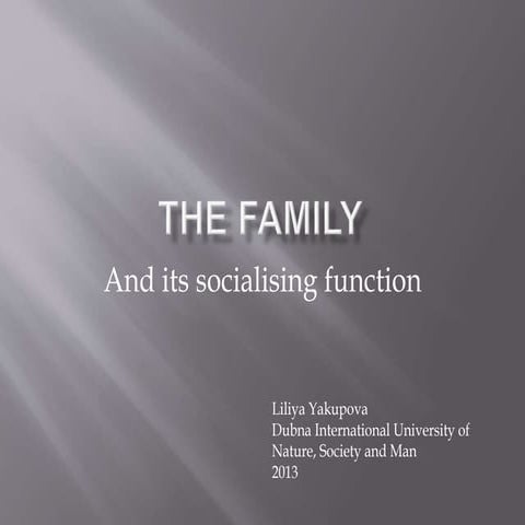 The family | PPT