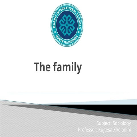 Family structures & Classification (for a Sociology Presentation) | PPTX