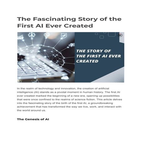 The Fascinating Story of the First AI Ever Created.pdf
