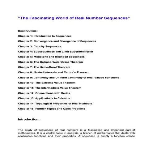 The Fascinating World of Real Number Sequences.pdf