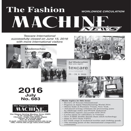 The fashion machine news july 2016 | PDF