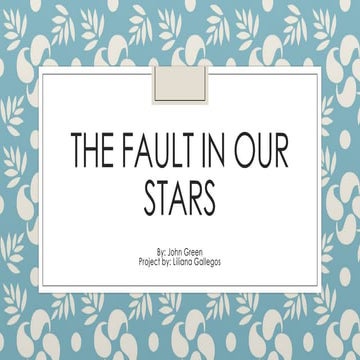 The fault in our stars | PPT