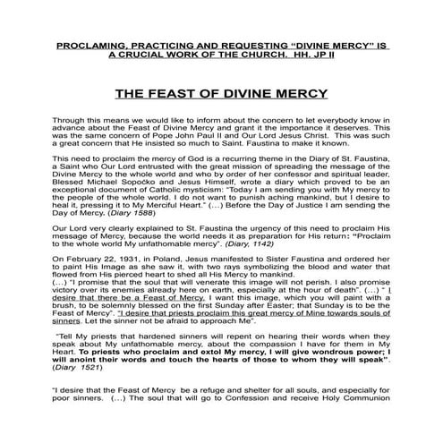 S faustina and the divine mercy | PPTX
