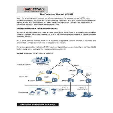 The feature of huawei ma5600 | PDF